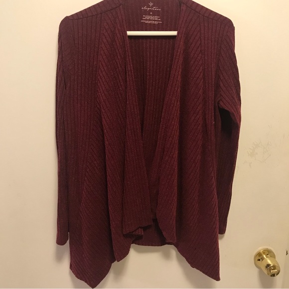 Sweaters | Elegantees Maroon Cardigan | Poshmark